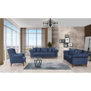 Munti Modern One Sofa One Love Seat One Chair Living Room Set - Bed ...