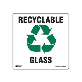 Brady Recycle Label,5 in x 5 in,Vinyl,PK5 20638FLS - 1 Each - Bed Bath ...
