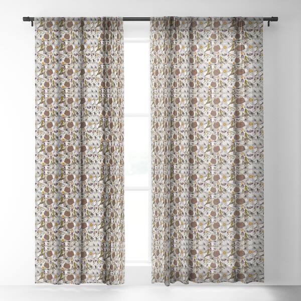 1-piece Sheer Fruit Nature Autumn Winter Made-to-Order Curtain Panel ...