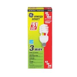 Ge 77123 Compact Fluorescent Light Bulb 3 Way 30/70/100 Watt - Bed Bath ...