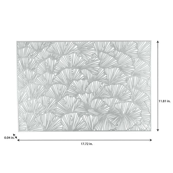 Home Details 4 Pack Shell Laser Cut Placemat - Bed Bath & Beyond - 35755707