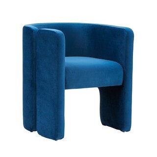 Modrest Tirta Modern Blue Accent Chair - Bed Bath & Beyond - 32626850