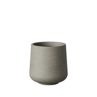 Smooth Modern Concrete Planter, Sturdy Cement Pot for for Patio ...