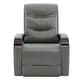 Spruce & Spring Regan Leather Power Recliner Swivel Glider Rocker with ...