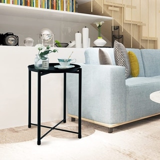 Modern Design End Table with Removable Top - Bed Bath & Beyond - 36292963