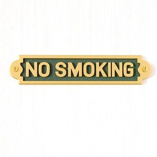 Polished Brass Plaques No Smoking Sign Wall Brass Plate Renovators ...