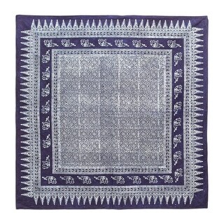 Novica Handmade Sacred Trunks Cotton Batik Tablecloth - Bed Bath ...