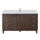 Palos Bath Vanity with Grain Composite Stone Top without Mirror - Bed ...