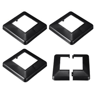 Deck Post Base Cover, 4Pcs Post Bracket 100x100mm/3.94x3.94" Post Base ...