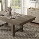 Jusk Rustic Grey 84-inch Wood Expandable Dining Table with Leaf by ...