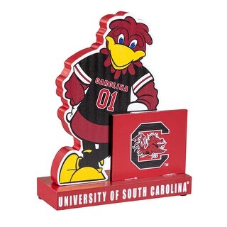 8 in. Wooden Mascot Statue with Team Logo, University of South Carolina ...