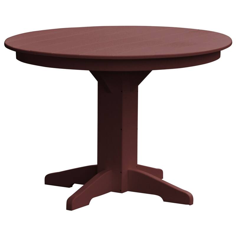 Poly Lumber Round Dining Table - Overstock - 35470740