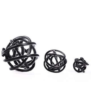 Luxury Lane Hand Blown Infinity Knot Sommerso Art Orbit Glass Ball ...