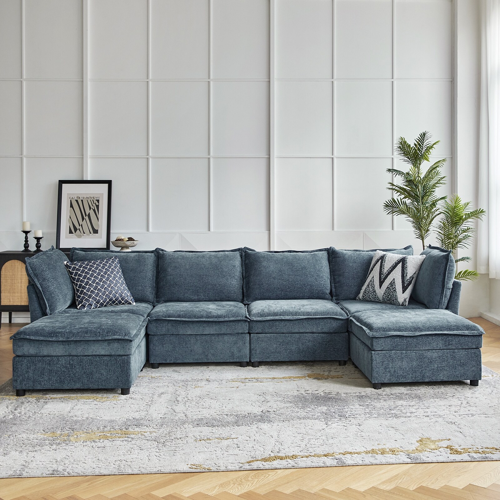 Rebeca Modern Slipcover Sectional Sofa by HULALA HOME On Sale Bed Bath Beyond 41236725