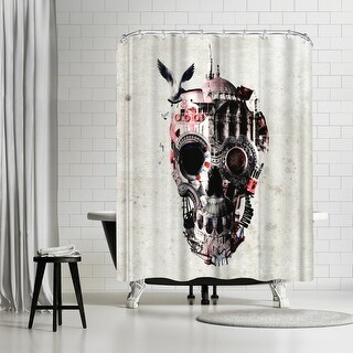 Americanflat 71" x 74" Shower Curtain, Istanbul Skull 6000 Pr by Ali ...