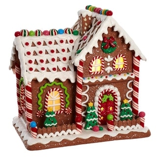 Kurt Adler 9-Inch Battery-Operated LED Gingerbread House With Timer ...