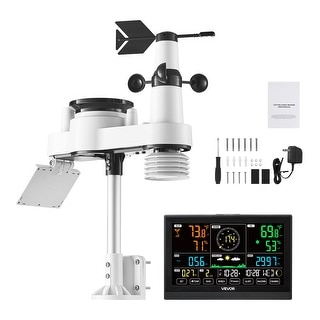 UIMOSO Wireless Weather Station, 7.5-Inch VA Display, Solar Powered ...