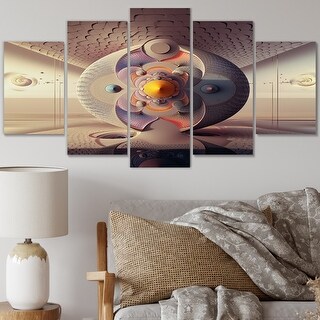 Designart "Metamorphosis Interior Design Retrofuturistic I" Abstract ...