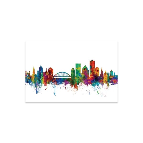 Rochester, New York Skyline Print On Acrylic Glass by Michael Tompsett ...