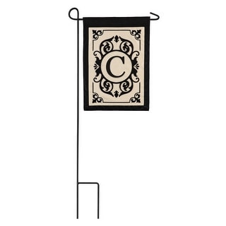 monogram c garden flag