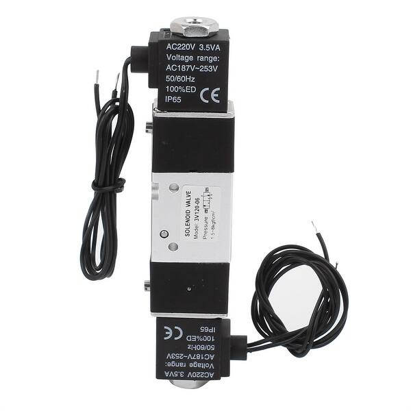 3V120-06 AC 220V 2 Position 3 Way RC1/8 Neutral Air Selector Solenoid Valve - Bed Bath & Beyond ...