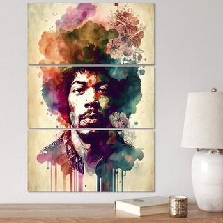 Designart "Hollywood Musician III" Music Canvas Art Print - 3 Panels ...