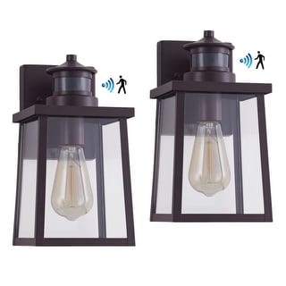 Zillar Motion Sensor Outdoor Wall Light in Oil Rubbed Bronze - Oil ...