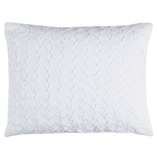 Carley White Hand Quilted Cotton Sham - Bed Bath & Beyond - 36258581