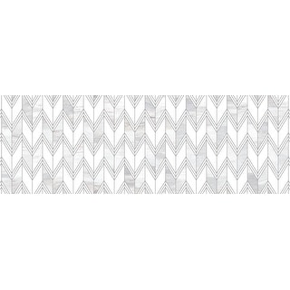 Emser Tile Kudos - 16" x 47" Rectangle Wall Tile - Glossy Chevron - Bed ...