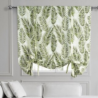 Exclusive Fabrics Kupala Printed Cotton Tie-Up Window Shade (1 Panel ...