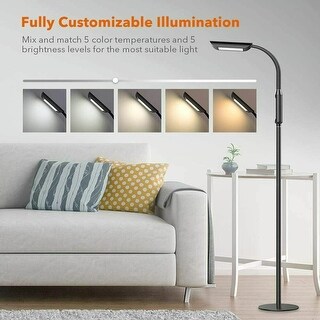 Modern Adjustable Floor Lamp Standing LED For Living Room Bedroom - 1 ...