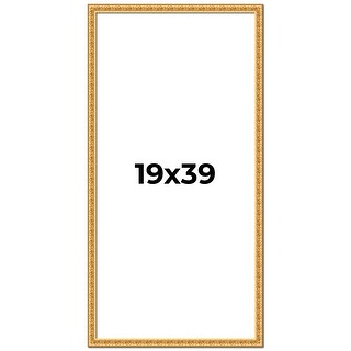 19x39 Frame Gold Real Wood Picture Frame Width 1 inches | Interior ...