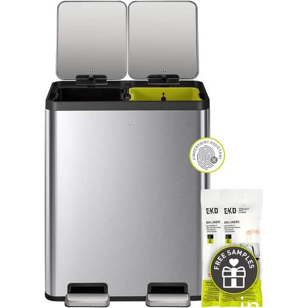 30L Dual Trash Can with Recycle Bin - Bed Bath & Beyond - 42241960