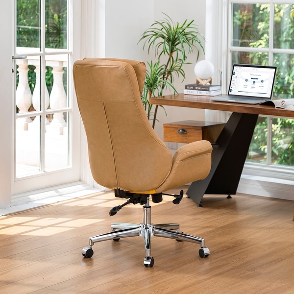 Glitzhome Modern High Back Adjustable Swivel Office Chair with Wheels Ergonomic On Sale Bed Bath Beyond 34334268
