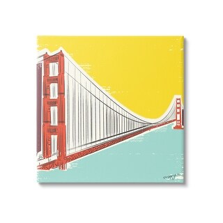 Stupell Modern Industrial Bridge Canvas Wall Art Design by Pragya ...