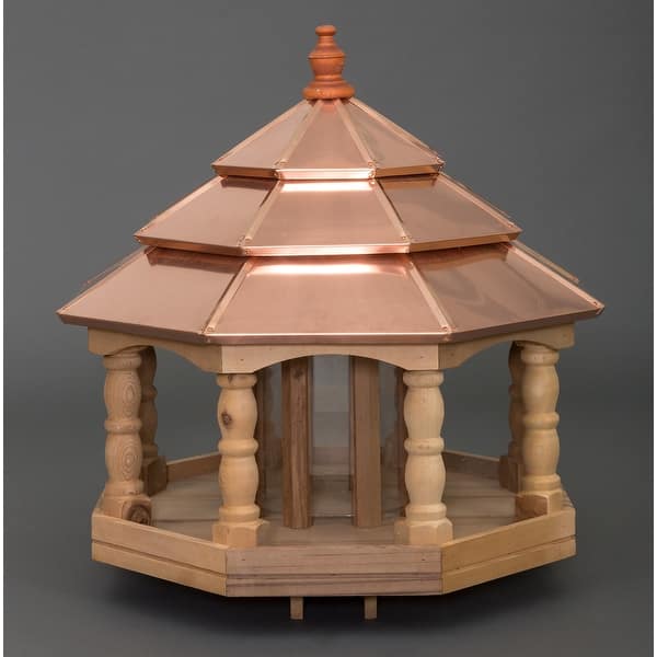 Jumbo Bird Feeder with Spindles and Copper Roof - Bed Bath & Beyond ...
