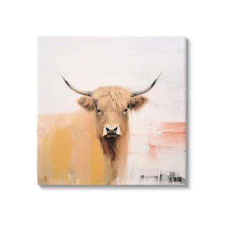 Stupell Modern Highland Cow Canvas Wall Art Design by Irena Orlov - Bed ...