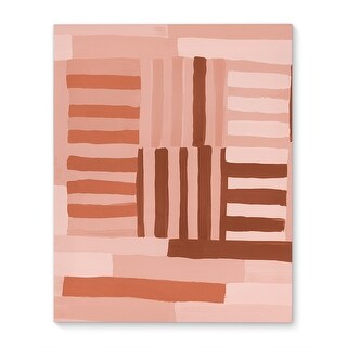 GOUACHE BLOCKS GRID PEACH Canvas Art By Becky Bailey - Bed Bath ...