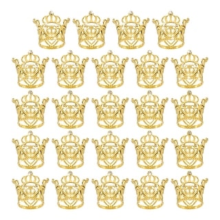 24Pcs Mini Crown Cake Toppers, Princess Little Gold Crown, Heart Crown ...