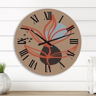 Designart 'Boho Line Art Minimalistic Composition VII' Mid-Century ...