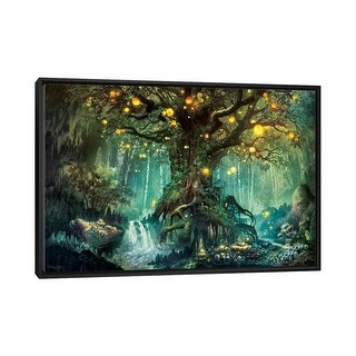 iCanvas "Dimlight Forest" by Ferdinand Ladera Framed Canvas Print - Bed ...