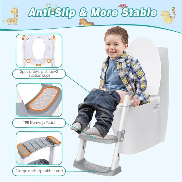 Potty Training Toilet Seat for Kids with Step Stool Ladder - On Sale ...