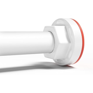 Shower Curtain Rod, 63-73 Inches Adjustable Shower Rod - White - Bed ...