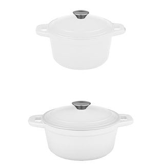 BergHOFF Neo 4pc Cast Iron Cookware Set, 3qt. & 7qt., White - Bed Bath & Beyond - 37571429