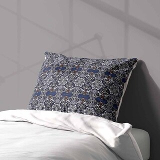 Shalimar Diamond Sham in Indigo, Grey, Orange - Bed Bath & Beyond ...