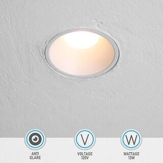 5CCT Commercial Trimless 2" LED Recessed Light with J-Box, Dimmable ...