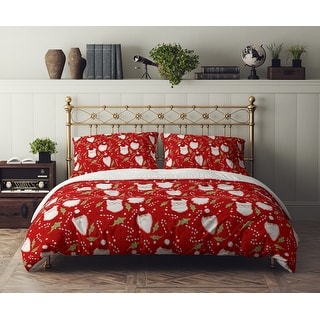 SANTA & CANDYCANES BERRY Comforter Set by Kavka Designs - Bed Bath ...