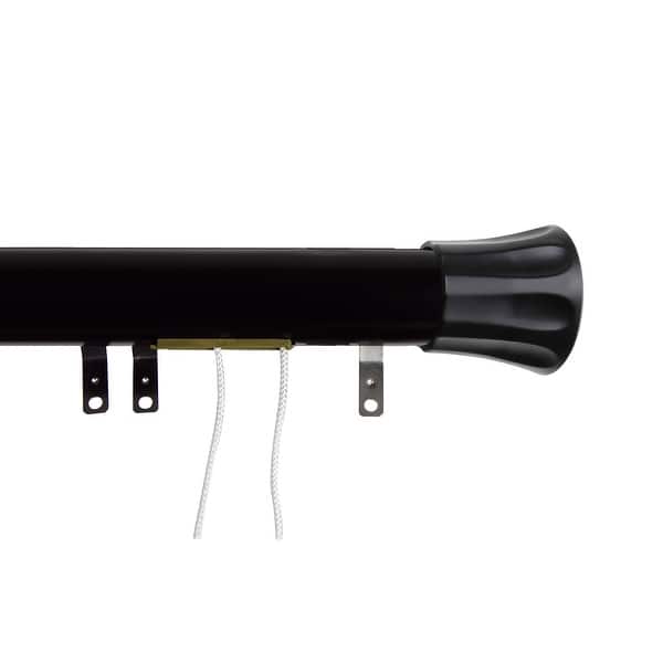 InStyleDesign Flare Decorative Traverse Rod with Center Open Sliders ...