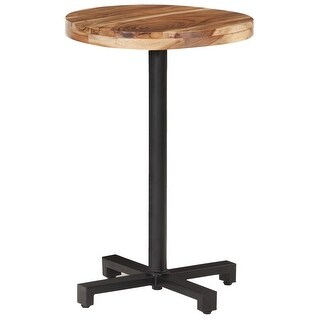 vidaXL Bistro Table Round Ãundefined19.7"x29.5" Solid Acacia Wood - Bed ...
