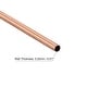 Copper Tubing Seamless Straight Pipe Tube - 5.5mm x 0.25mm x 200mm ...
